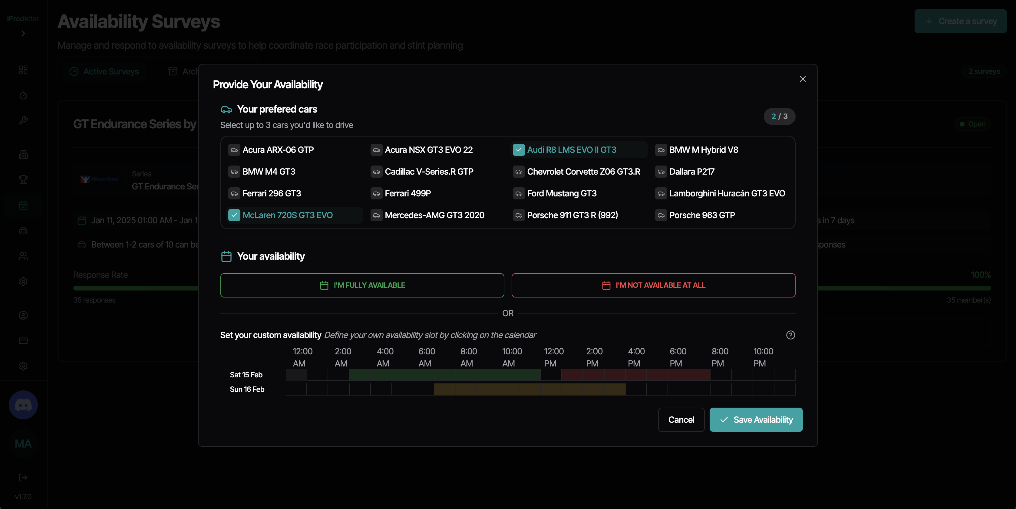 Getting Started With Driver Availability Survey